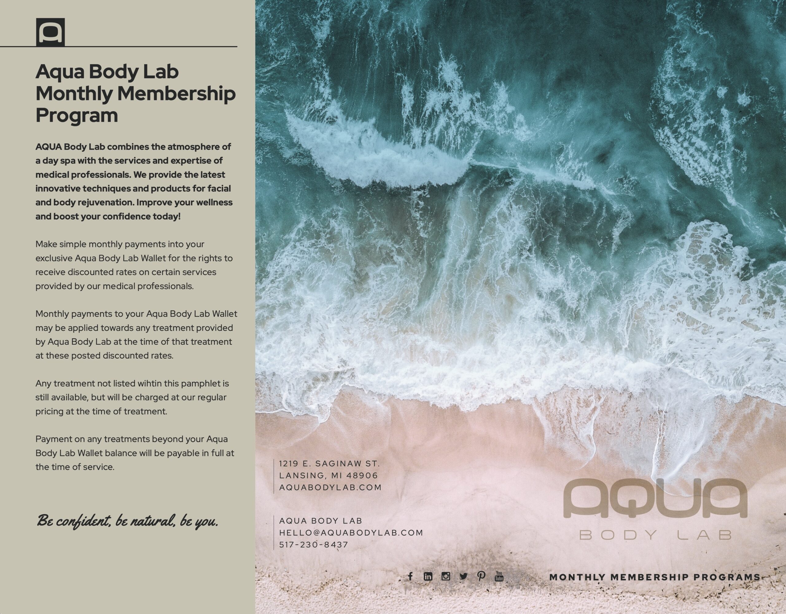 Lansing Med Spa Memberships| Aqua Body Lab